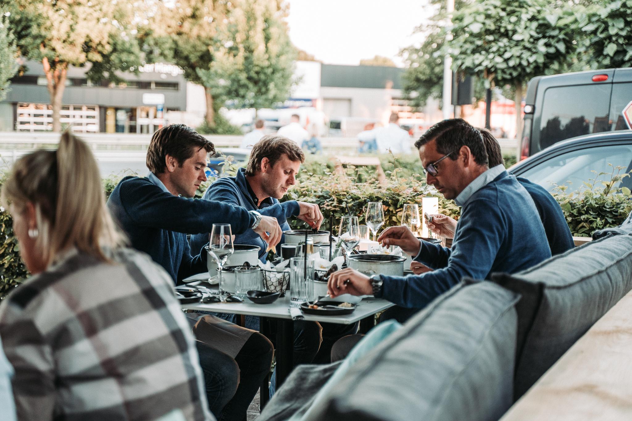 Lunchen bij visrestaurant La Perla Aalst